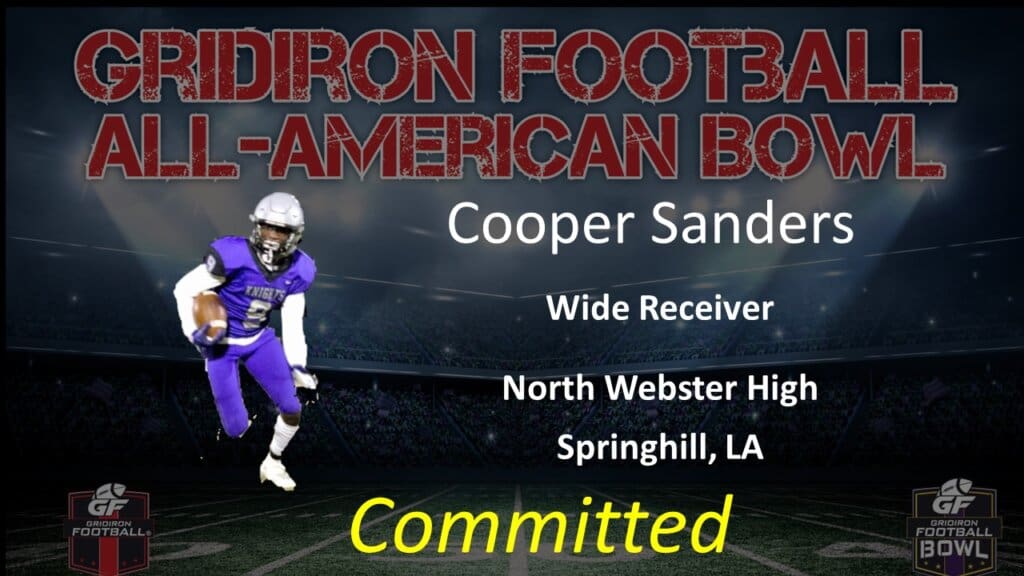 GF All-American Bowl Commit: Cooper Sanders | Gridiron Football