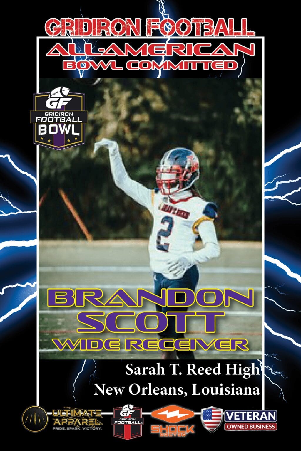 BREAKING NEWS: Sarah T. Reed High School (New Orleans, La.) WR Brandon ...