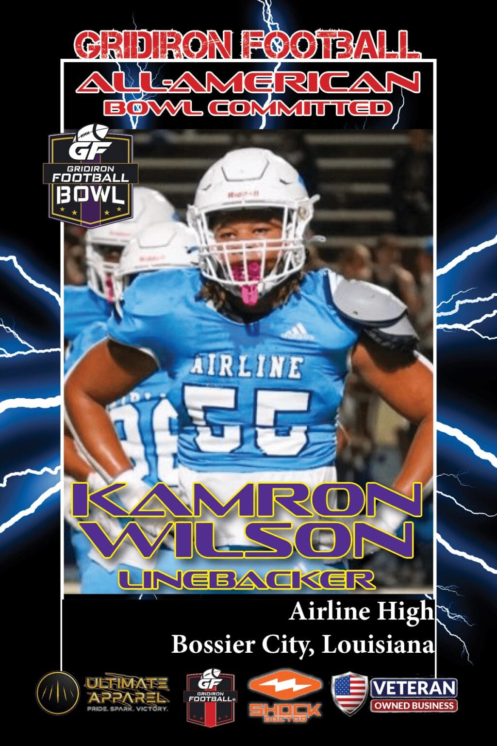 BREAKING NEWS: Airline High School (Bossier City, LA) LB Kamron Wilson ...