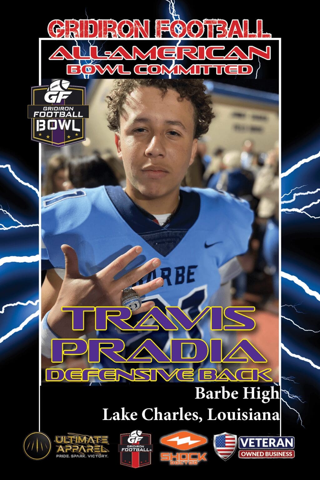 BREAKING NEWS: Barbe High School (Lake Charles, LA) DB Travis Pradia ...