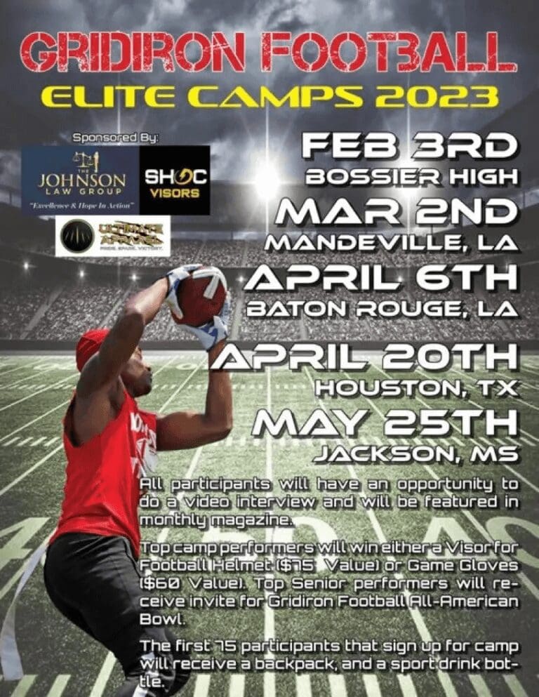 Gridiron Football Has First Elite Camp of 2024 at Bossier High School ...