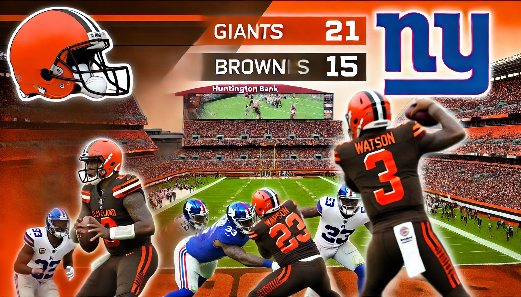 Browns Fall Short in a 21-15 Loss to Giants Despite Late Comeback ...