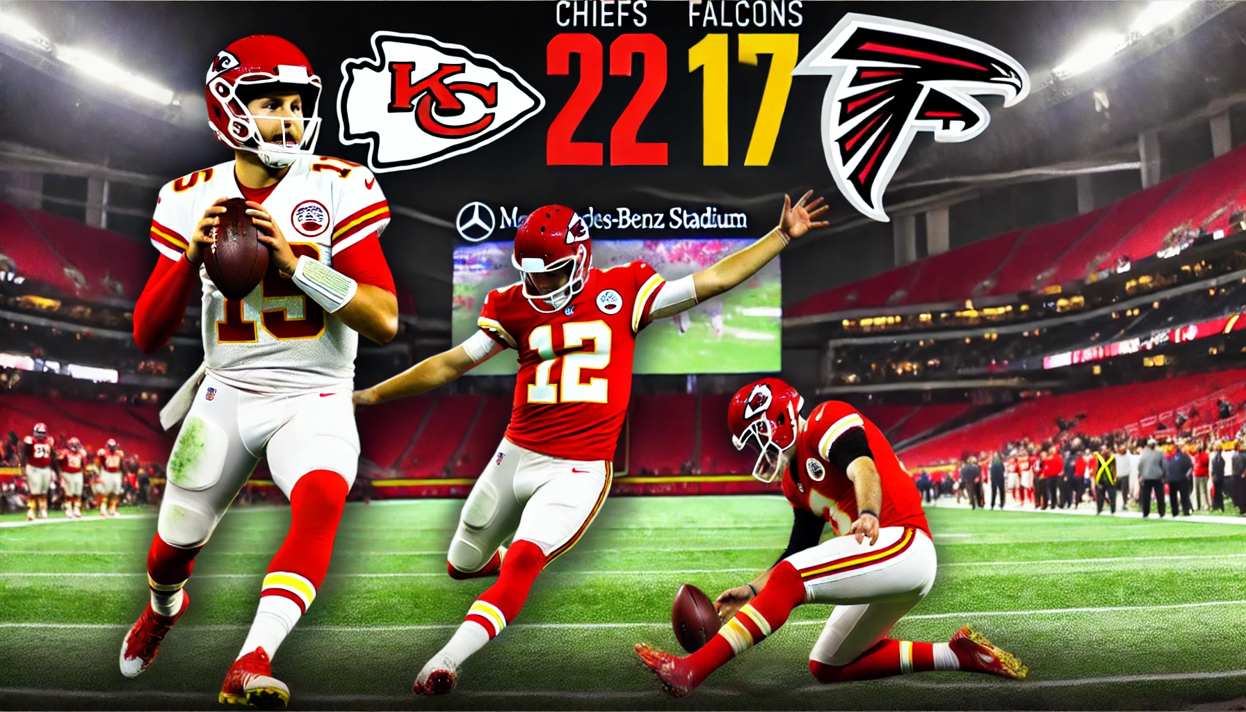 Chiefs Triumph in a 22-17 Thriller Over Falcons, Powered by Mahomes ...