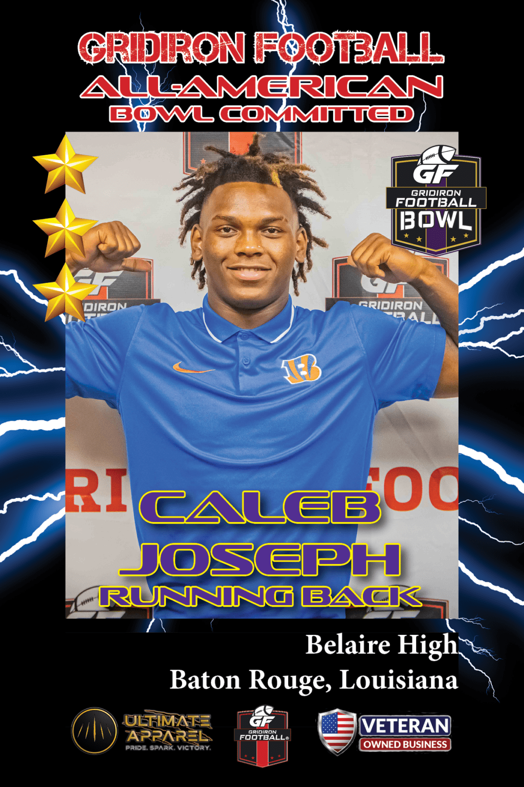 BREAKING NEWS: Belaire High School (Baton Rouge, LA) RB Caleb Joseph Commits to the Gridiron ...