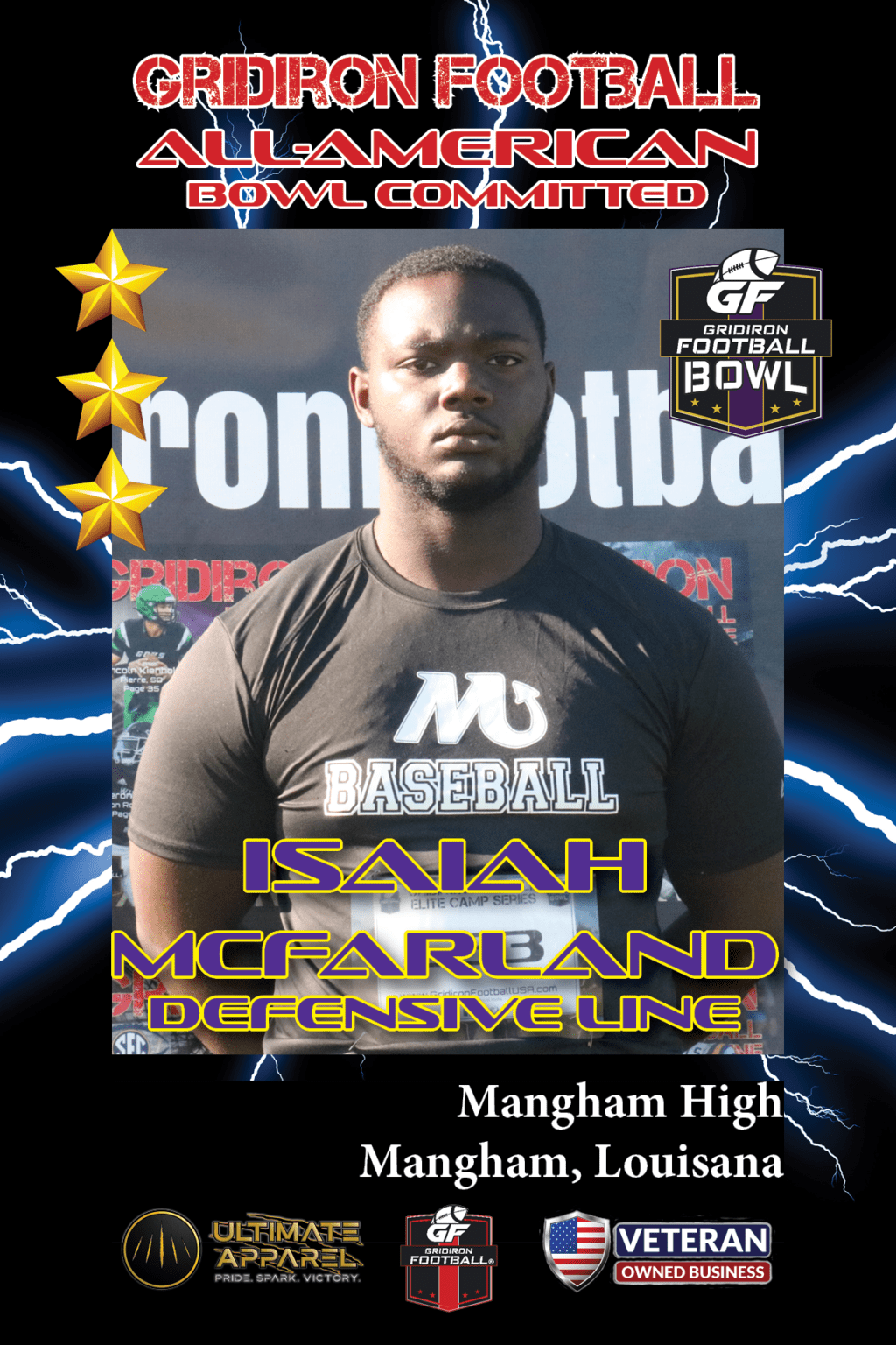 BREAKING NEWS: Mangham High School (Mangham, LA) DL Isaiah McFarland ...