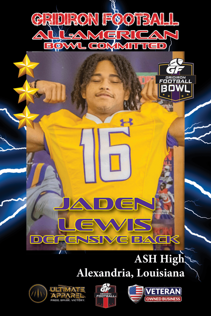 BREAKING NEWS: Alexandria Senior High (Alexandria, LA) DB Jaden Lewis ...