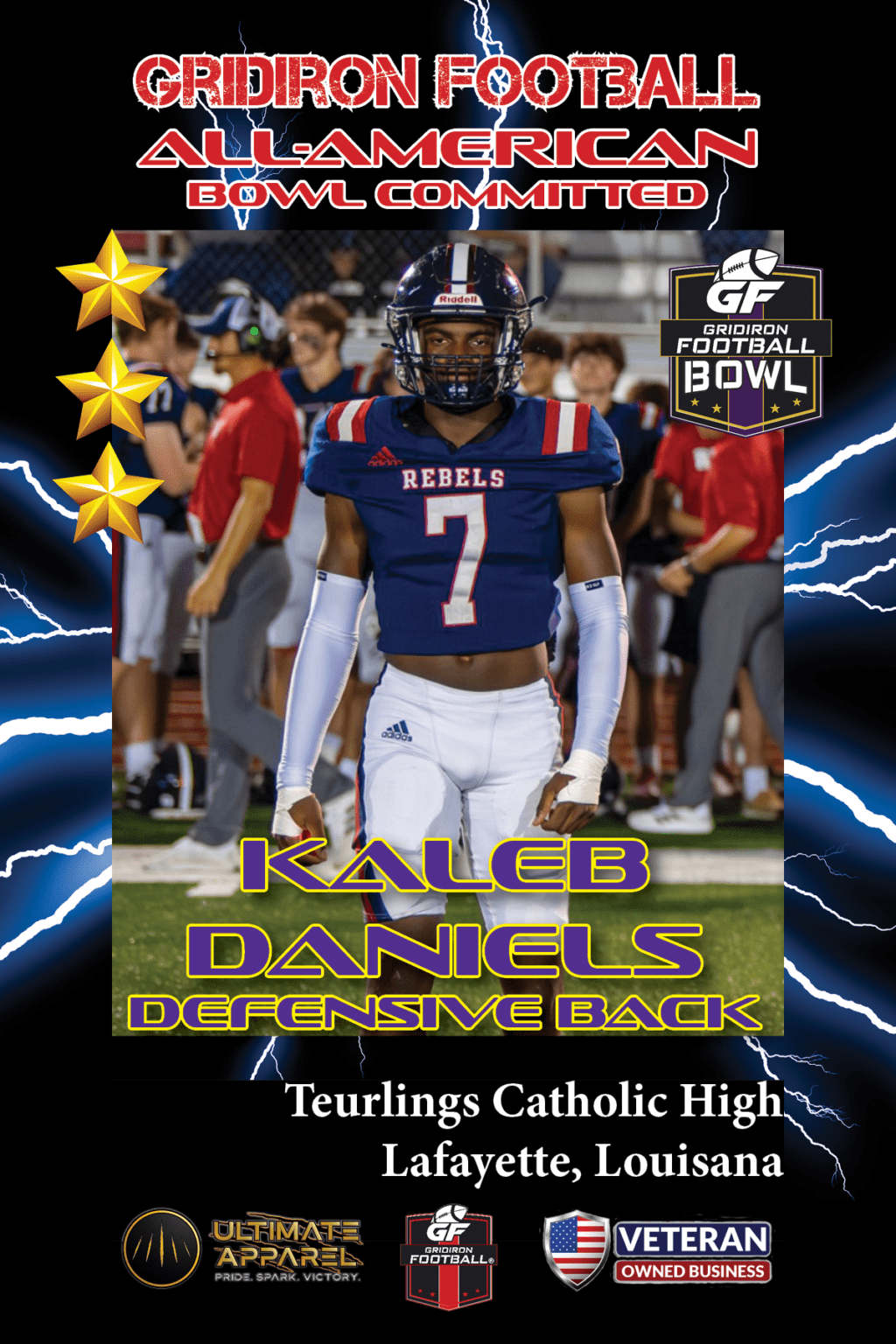 BREAKING NEWS: Teurlings Catholic High School (Lafayette, LA) DB Kaleb ...