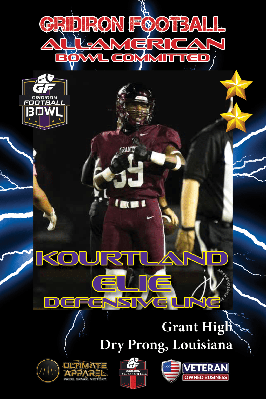BREAKING NEWS: Grant High School (Dry Prong, LA) DL Kourtland Elie ...