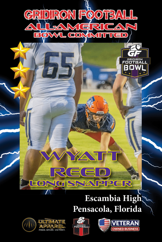 BREAKING NEWS: Escambia High School (Pensacola, FL) LS Wyatt Reed Commits to Gridiron Football ...