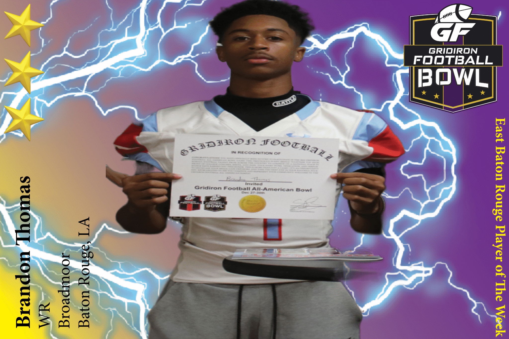 BREAKING NEWS: Broadmoor High School (Baton Rouge, LA) WR Brandon ...
