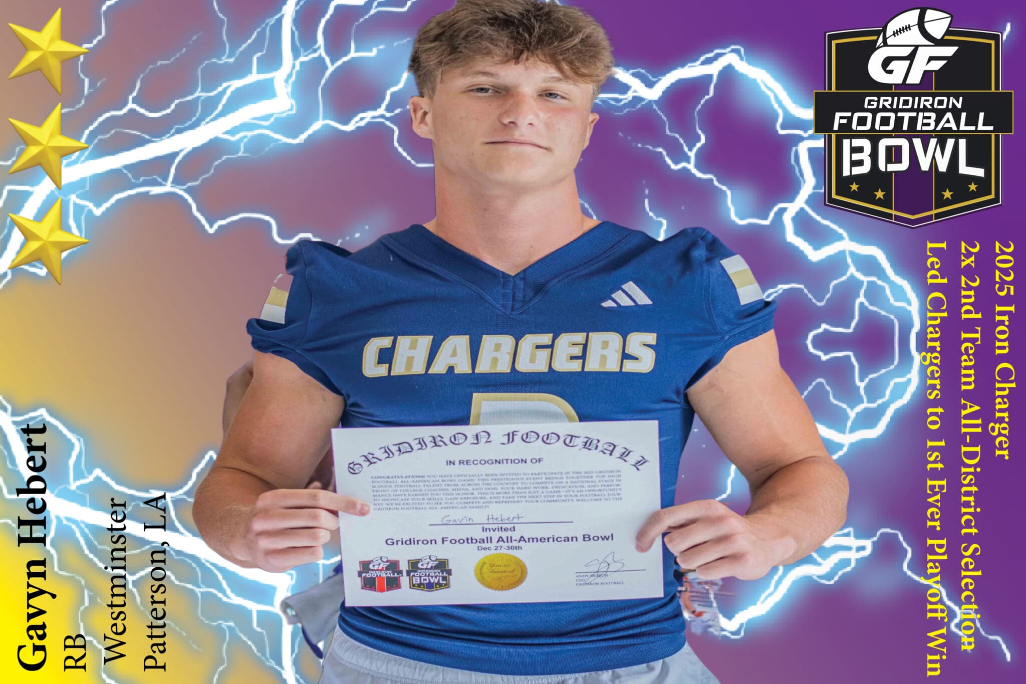 BREAKING NEWS: Westminster Christian Academy (Lafayette, LA) RB Gavyn ...