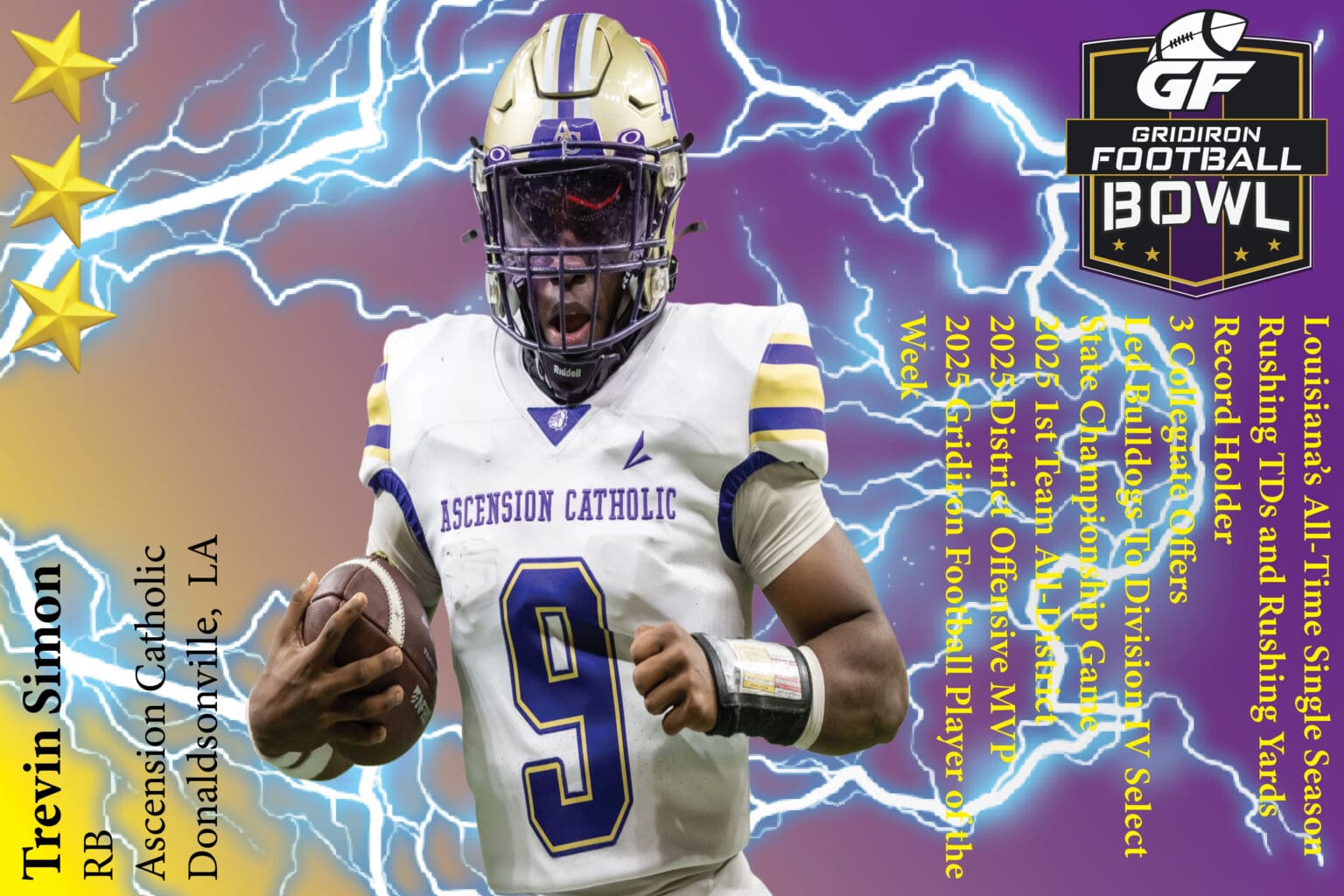 BREAKING NEWS: Ascension Catholic High School (Donaldsonville, LA) RB ...